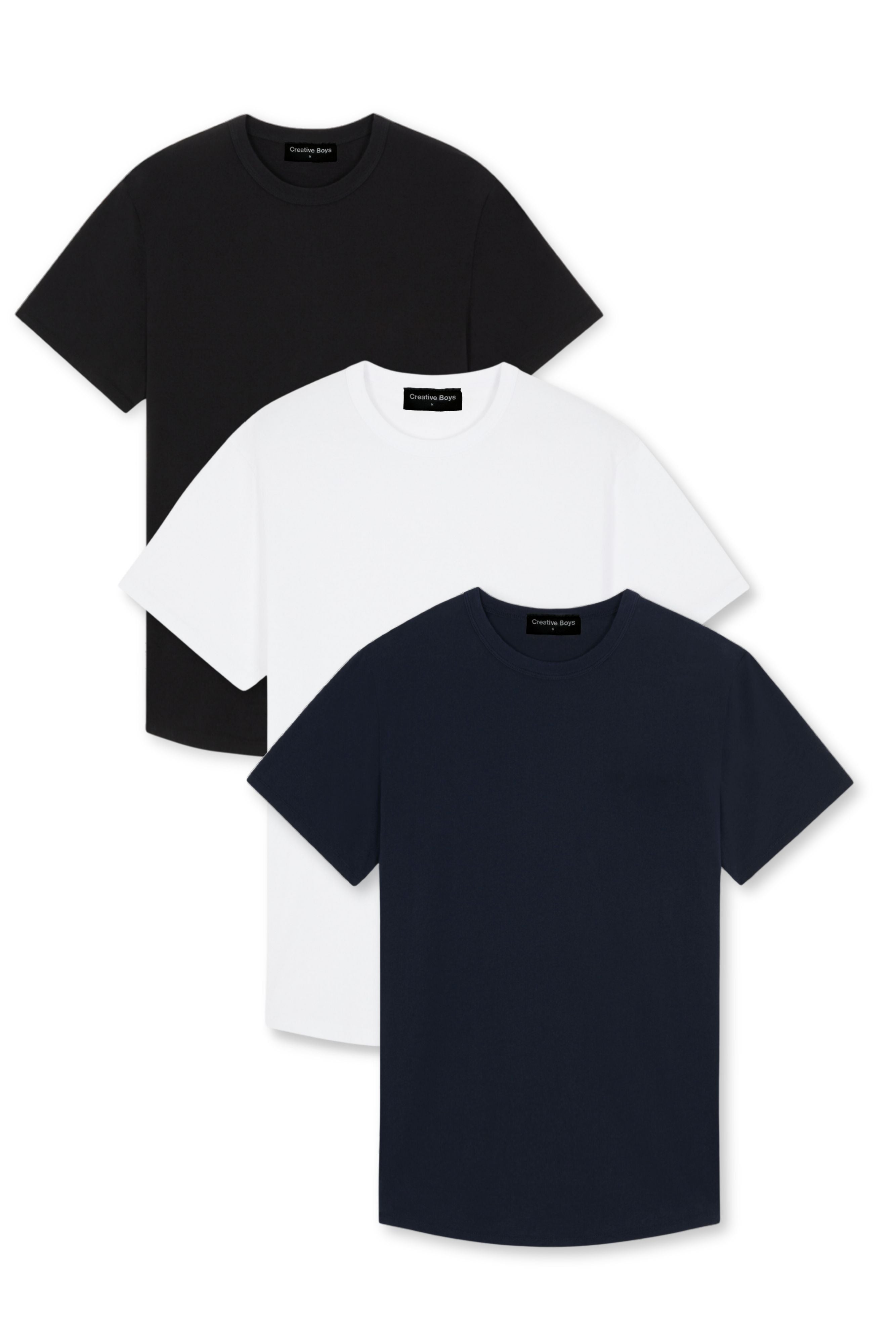 Curved Hem - Staple Pack / 3 Pack – Creative Boys